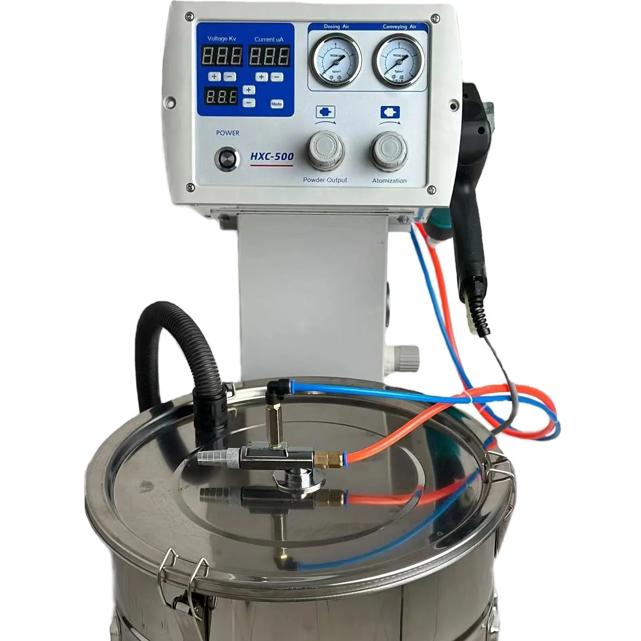 Metal Surface Powder Coating Machinery with and Manual Electrostatic ...